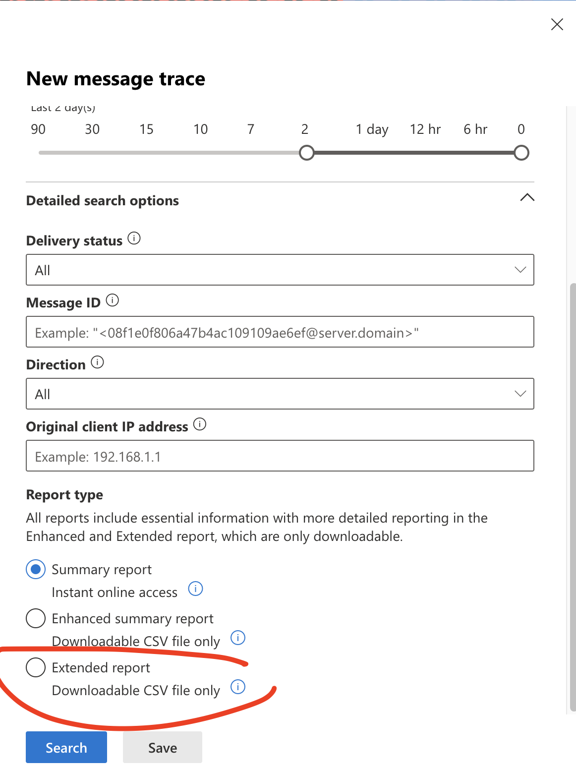 Wie erstelle ich eine erweiterte Nachrichtenablaufverfolgung? (extended message trace ...