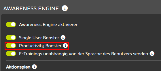 Wie funktioniert der Productivity Booster? – Hornetsecurity KnowledgeBase