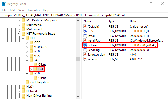 How To Check Which Versions Of Net Are Installed Hornetsecurity Knowledgebase