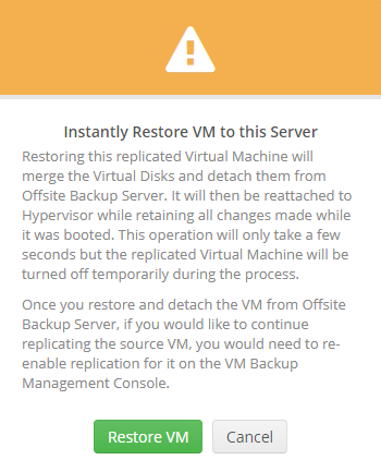 How can I Boot a Replicated VM? – Hornetsecurity KnowledgeBase
