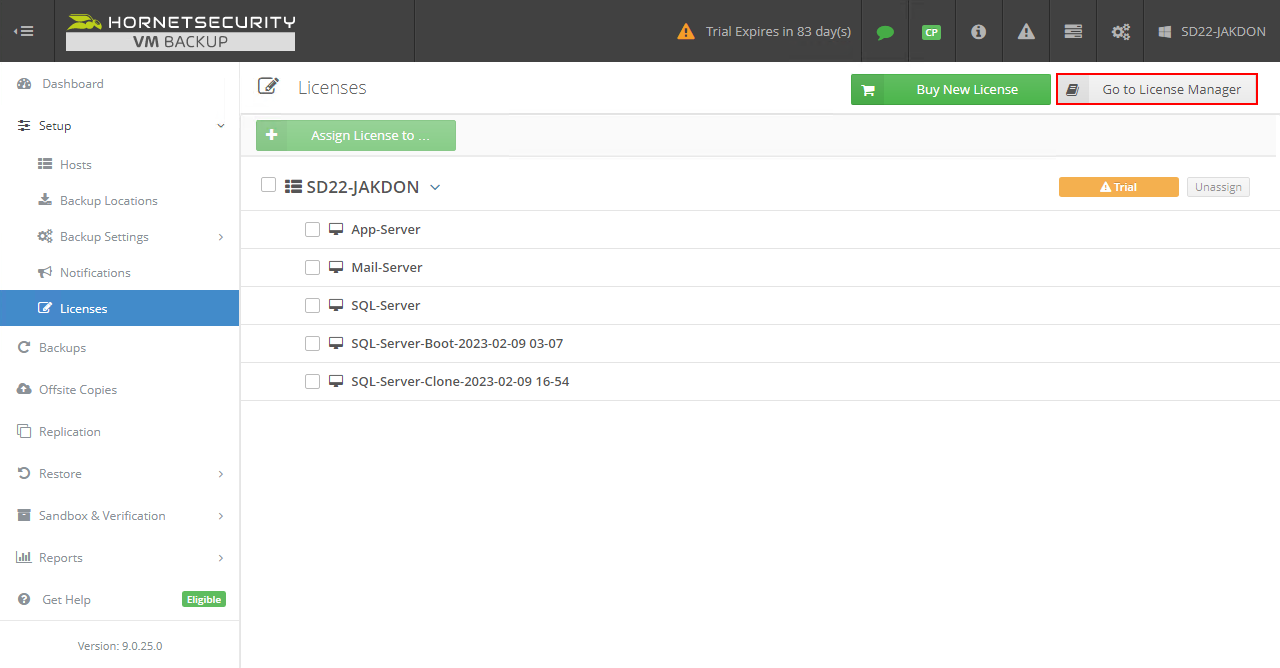 How do I enter my License Key? – Hornetsecurity KnowledgeBase
