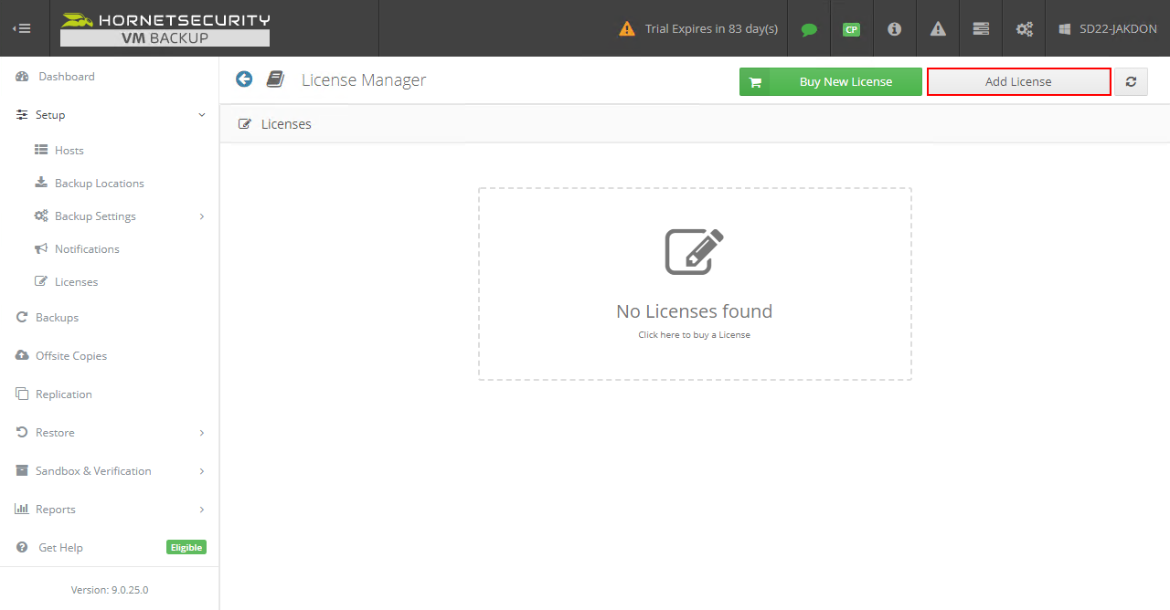 How do I enter my License Key? – Hornetsecurity KnowledgeBase