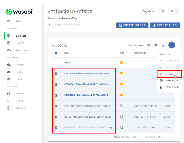 How To Manually Delete Older V8 Backup Sets Hornetsecurity Knowledgebase