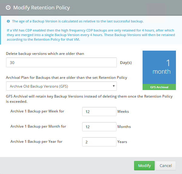 Setting up Grandfather-Father-Son (GFS) Archiving – Hornetsecurity KnowledgeBase