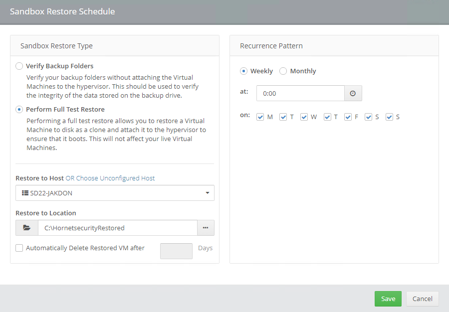 How To Set Up Automated Verification Tasks Hornetsecurity Knowledgebase