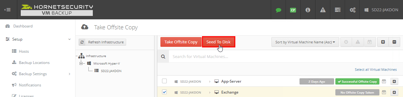 How to set up Offsite Copies over a WAN / VPN / Internet / Fiber connection – Hornetsecurity ...