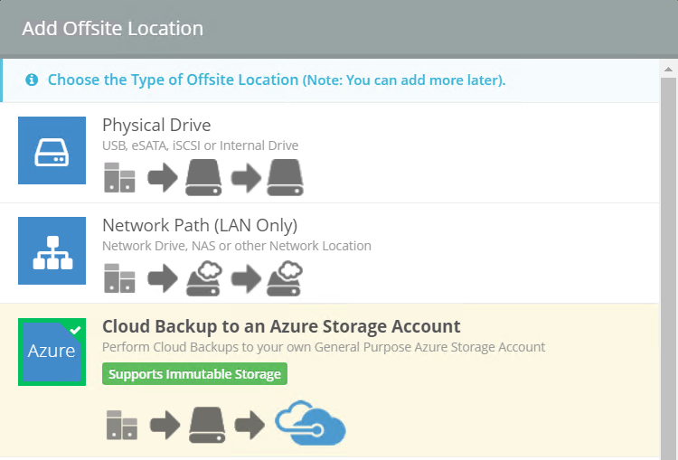 How to set up Offsite Copies to an Azure Cloud Storage Account – Hornetsecurity KnowledgeBase