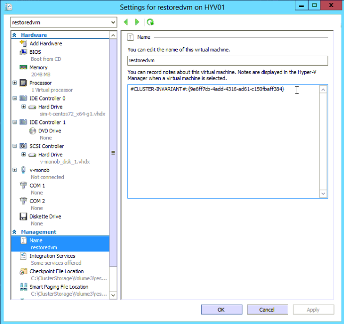 Restored VM cannot be attached to SCVMM (System Center Virtual Machine Manager) – Hornetsecurity ...