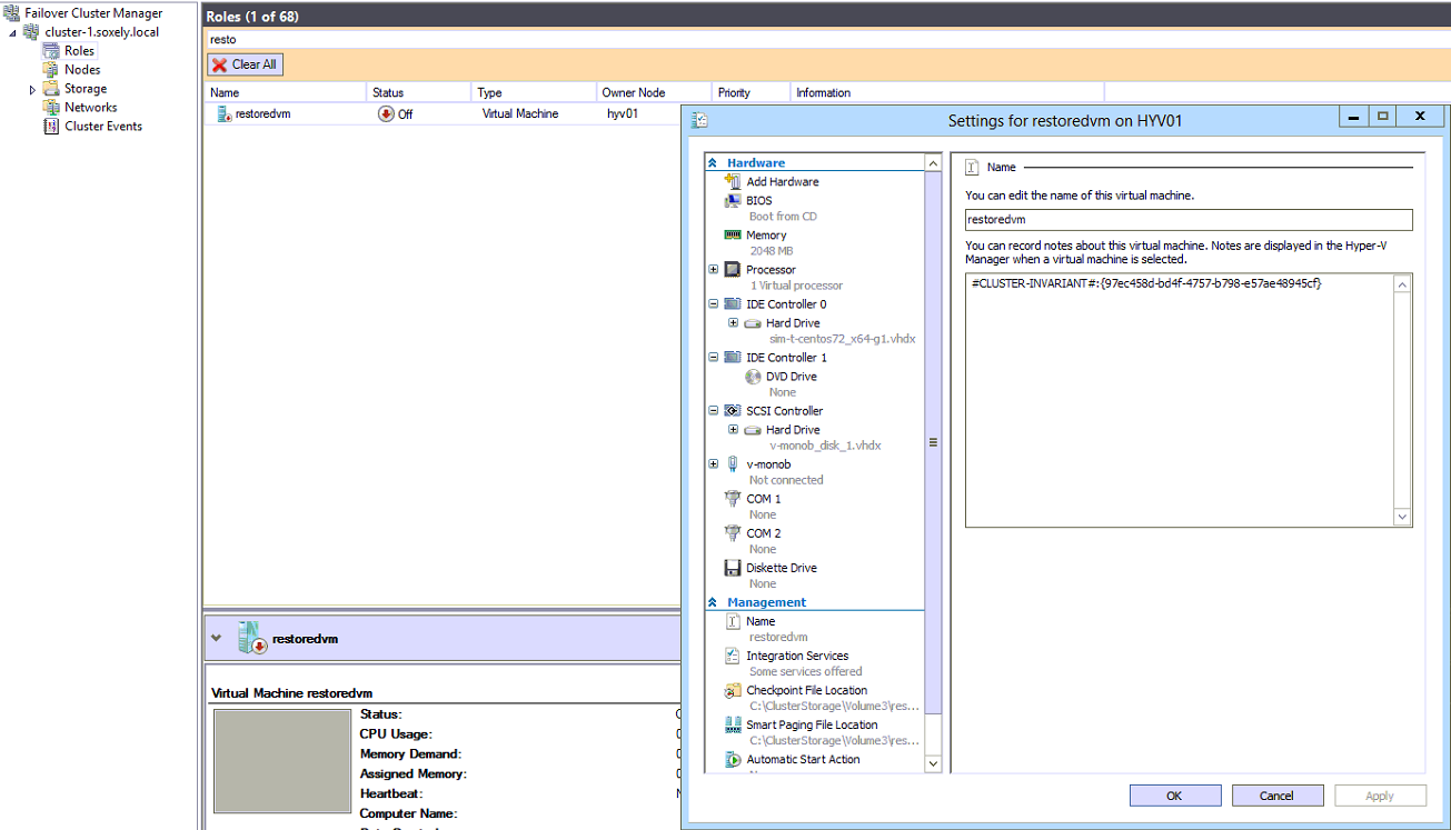 Restored Vm Cannot Be Attached To Scvmm System Center Virtual Machine Manager Hornetsecurity