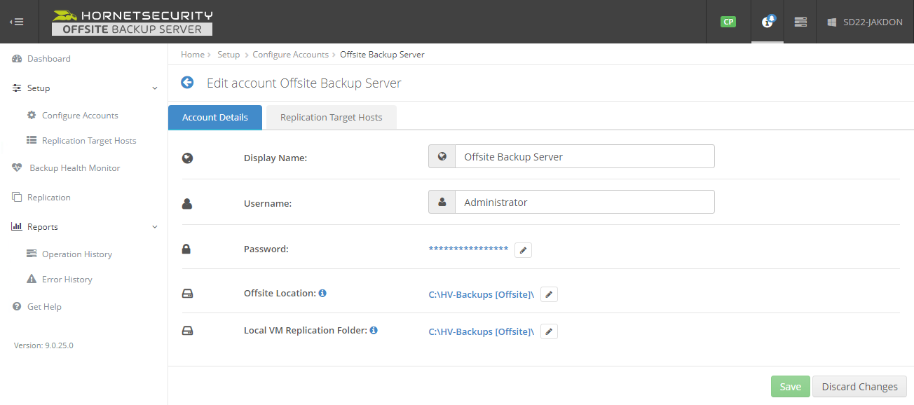 How to set up the Offsite Backup Server for Replication – Hornetsecurity KnowledgeBase