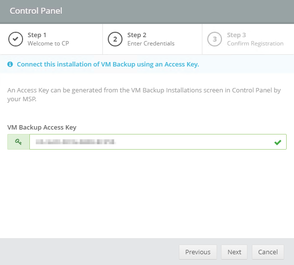 Linking a VM Backup installation to your CP account – Hornetsecurity KnowledgeBase