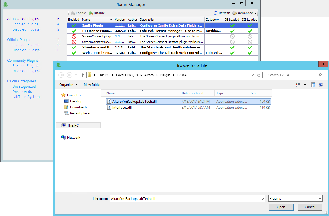 Connectwise Automate Labtech Integration Manual Installation Hornetsecurity Knowledgebase