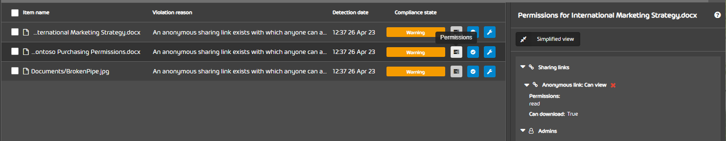 Reviewing and actioning Policy Violations – Hornetsecurity KnowledgeBase