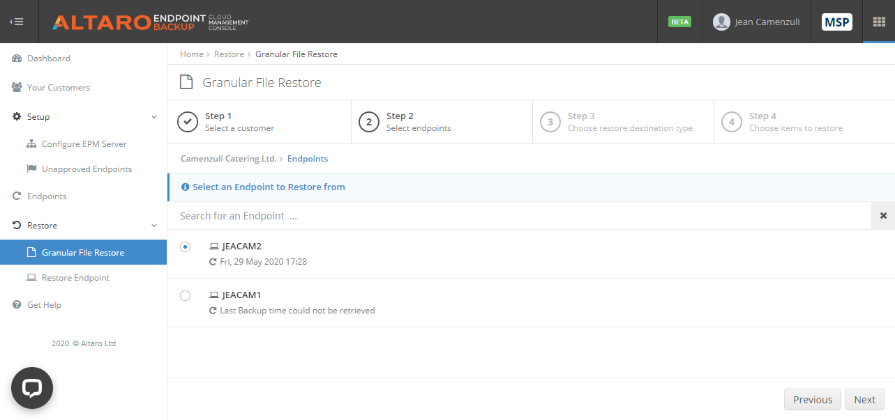 How can I restore my files? – Hornetsecurity KnowledgeBase
