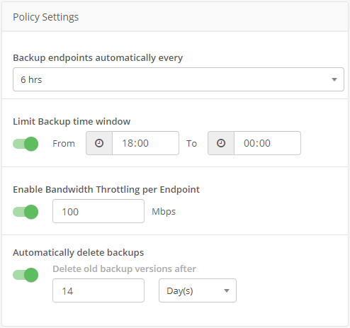 How to create a Backup Policy – Hornetsecurity KnowledgeBase