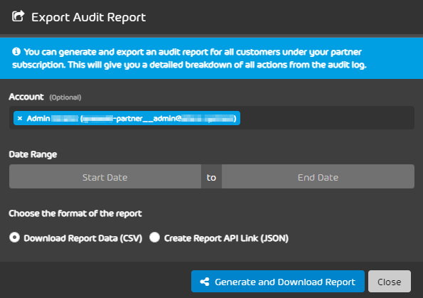 Export of Audit Report – Hornetsecurity KnowledgeBase