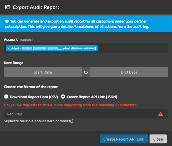 How To Use The Api Key For Audit Report Hornetsecurity Knowledgebase