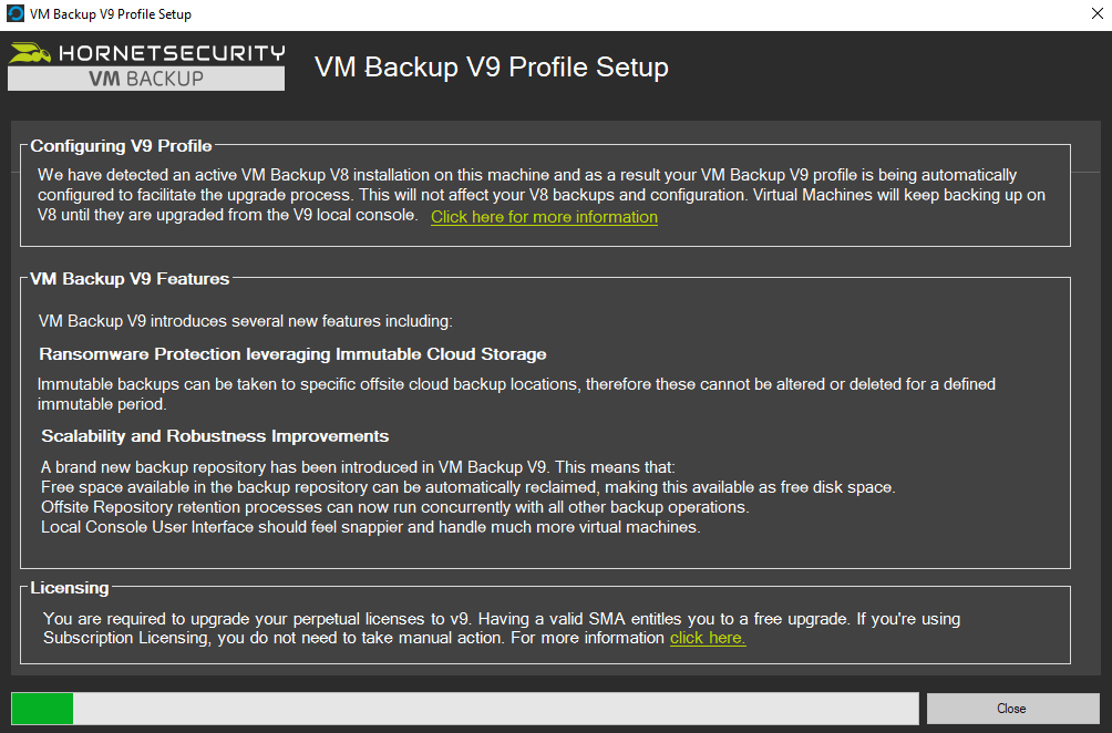 Upgrading to V9 – Hornetsecurity KnowledgeBase