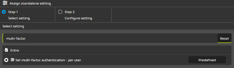 Assigning a Standalone Setting – Hornetsecurity KnowledgeBase
