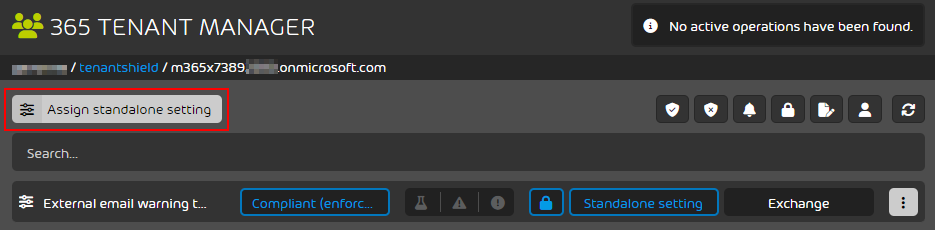 Assigning a Standalone Setting – Hornetsecurity KnowledgeBase