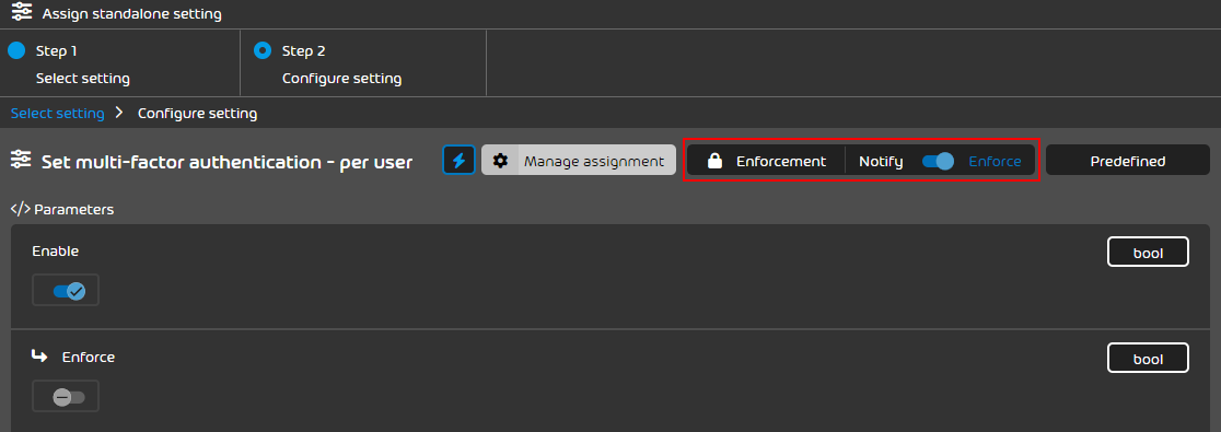 Assigning a Standalone Setting – Hornetsecurity KnowledgeBase