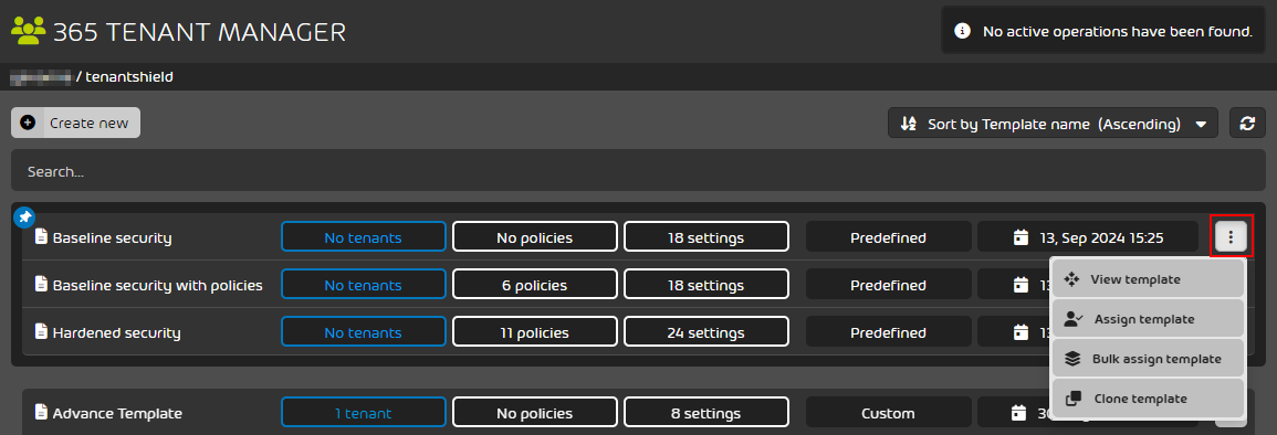 Managing Templates in Tenant Manager – Hornetsecurity KnowledgeBase