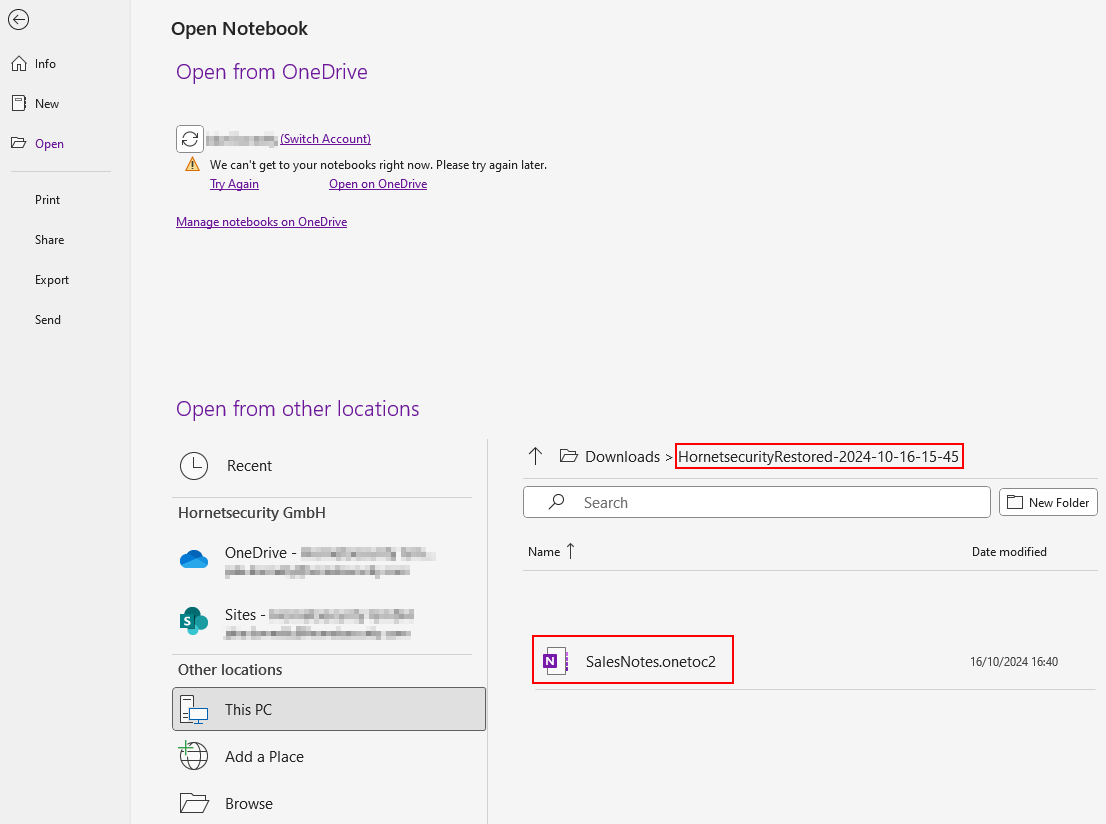 How do I restore an entire OneNote User or Group – Hornetsecurity ...