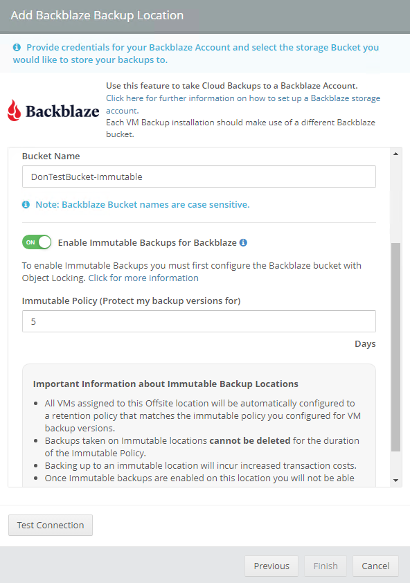 How to set up Offsite Copies to a Backblaze Cloud Storage Account ...