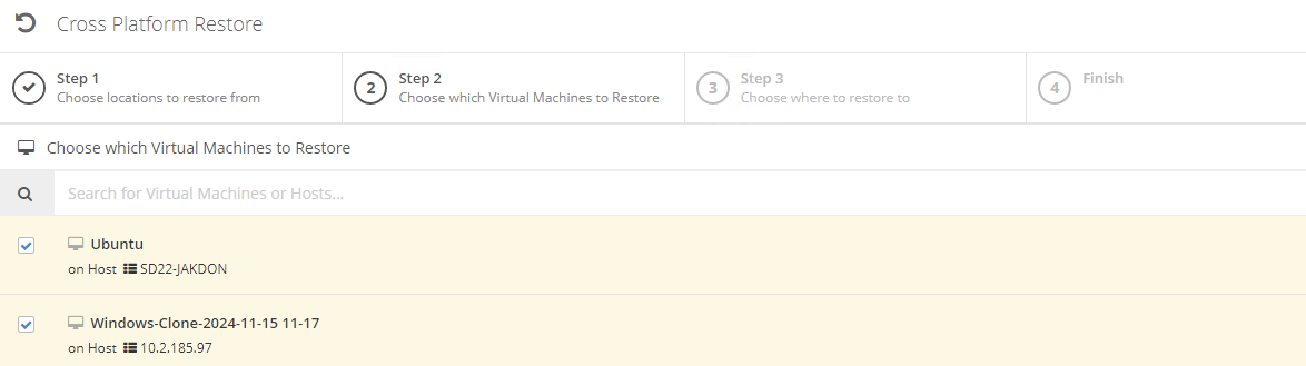 How to perform a Cross Platform Restore – Hornetsecurity KnowledgeBase