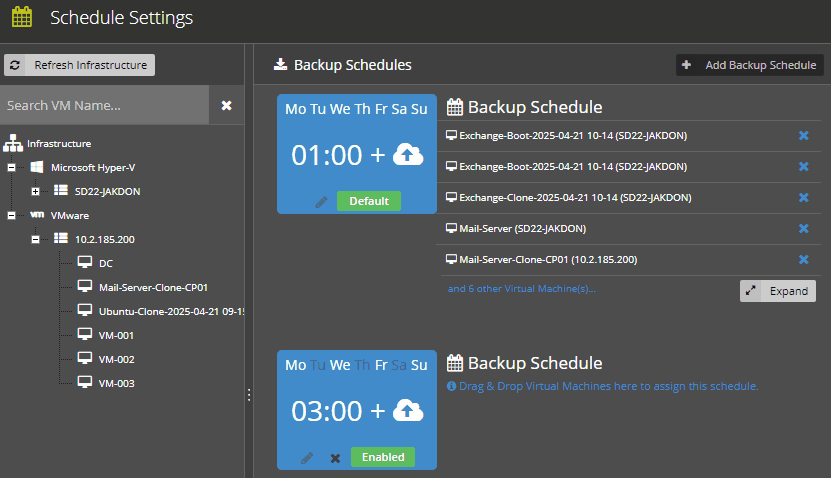 How to Schedule your backups – Hornetsecurity KnowledgeBase