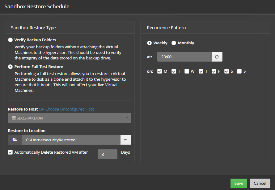 How To Set Up Automated Verification Tasks Hornetsecurity Knowledgebase