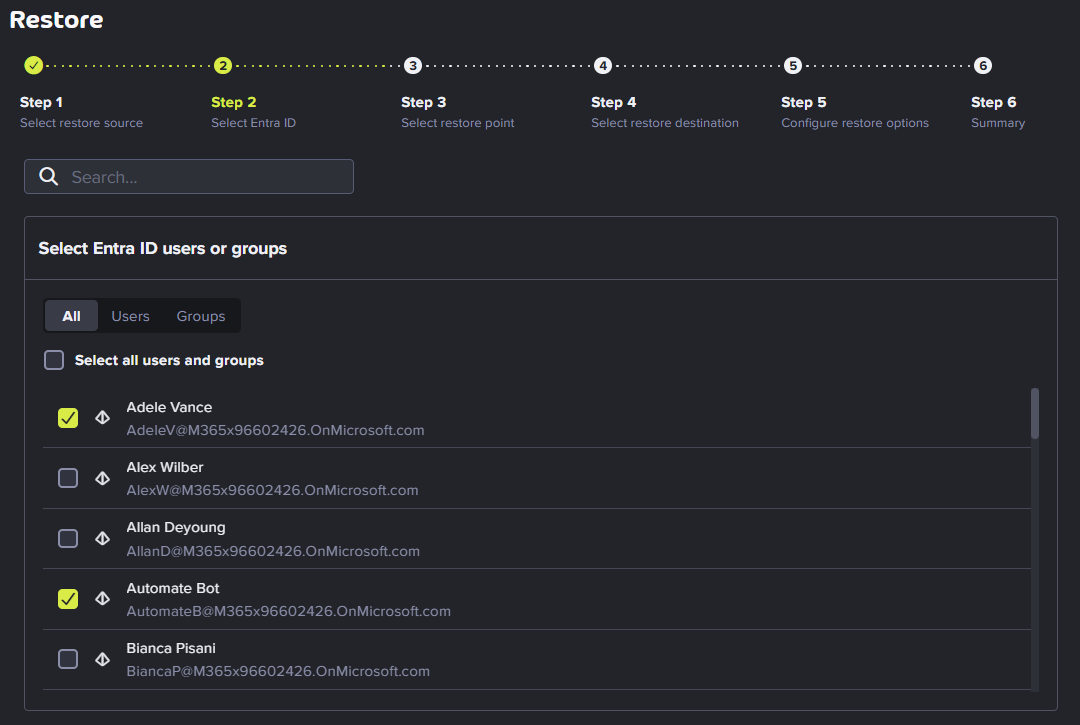 How to Restore Entra ID Users & Groups – Hornetsecurity KnowledgeBase