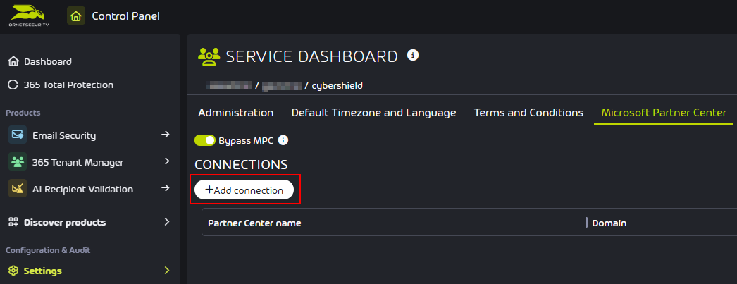 Connecting your Microsoft Partner Center – Hornetsecurity KnowledgeBase